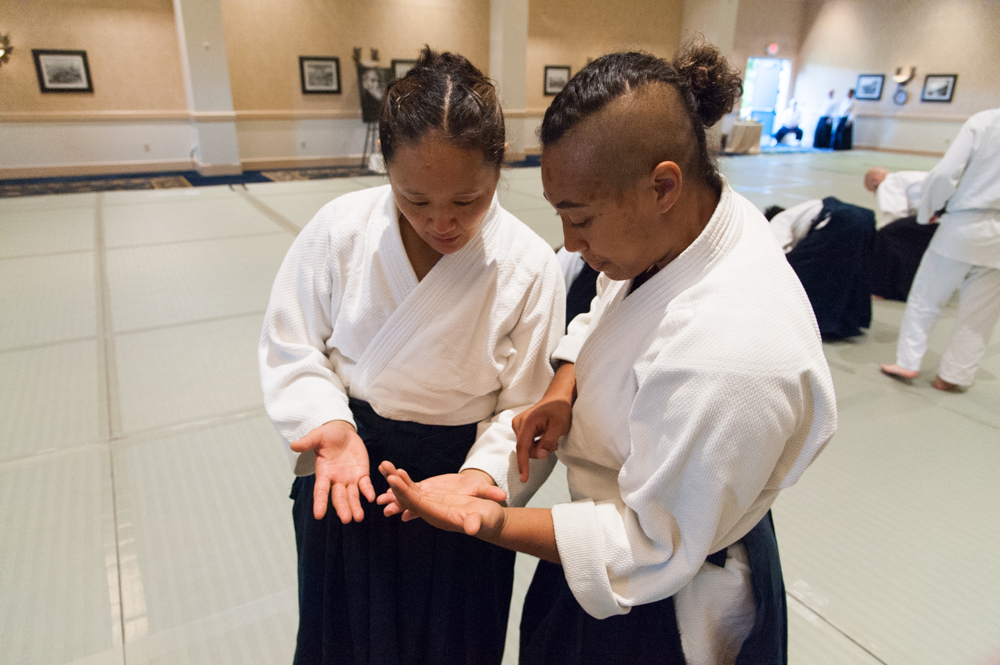 Comparing hands – Aikido Deshi